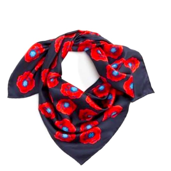 Tory Burch | Accessories | Tory Burch Poppy Print Scarf | Poshmark